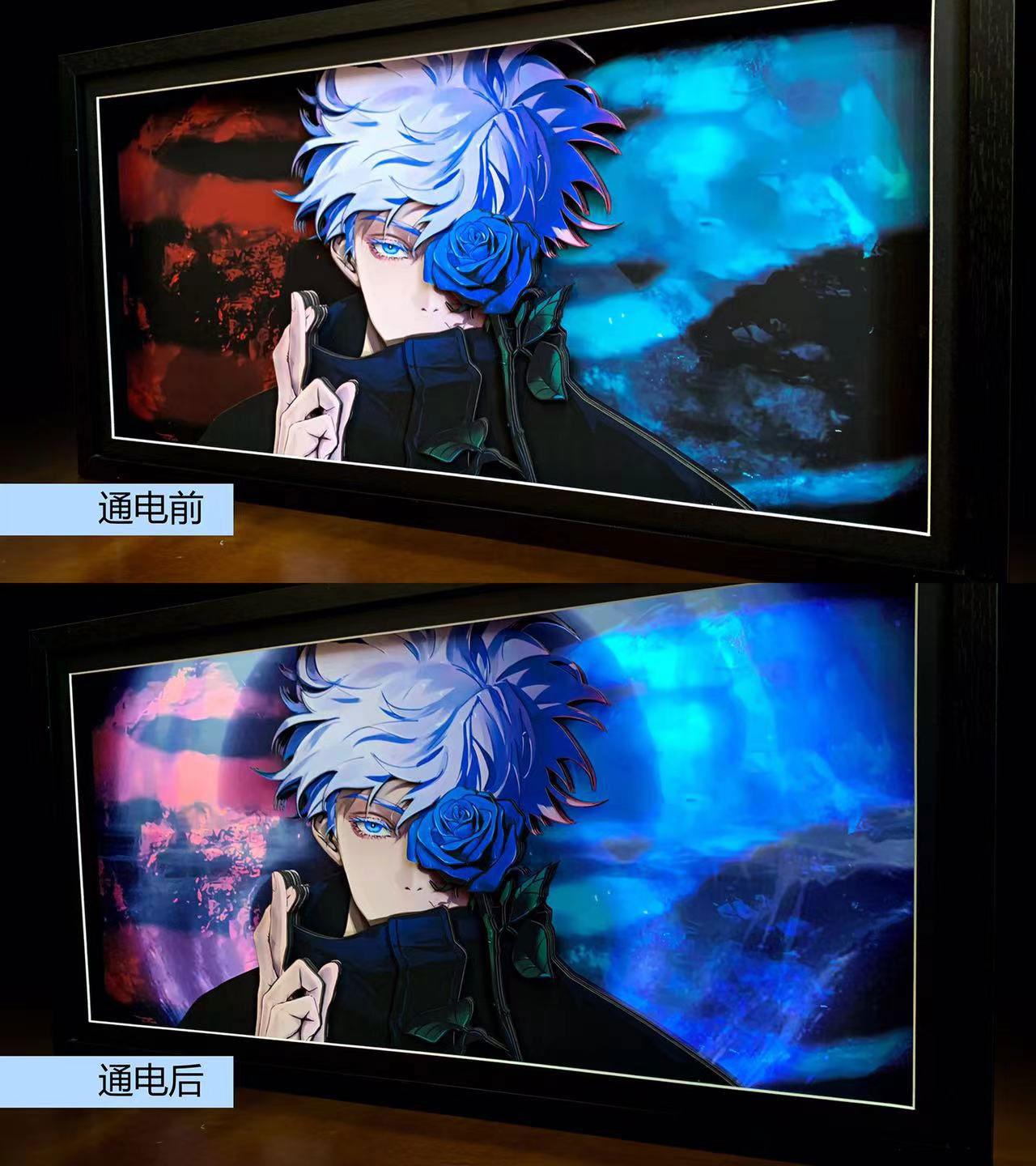 3D Decorative Paint of Light Guide Transformation Gojo Satoru with LED ...