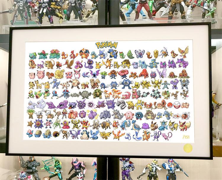 Original 151 Pokemon Poster