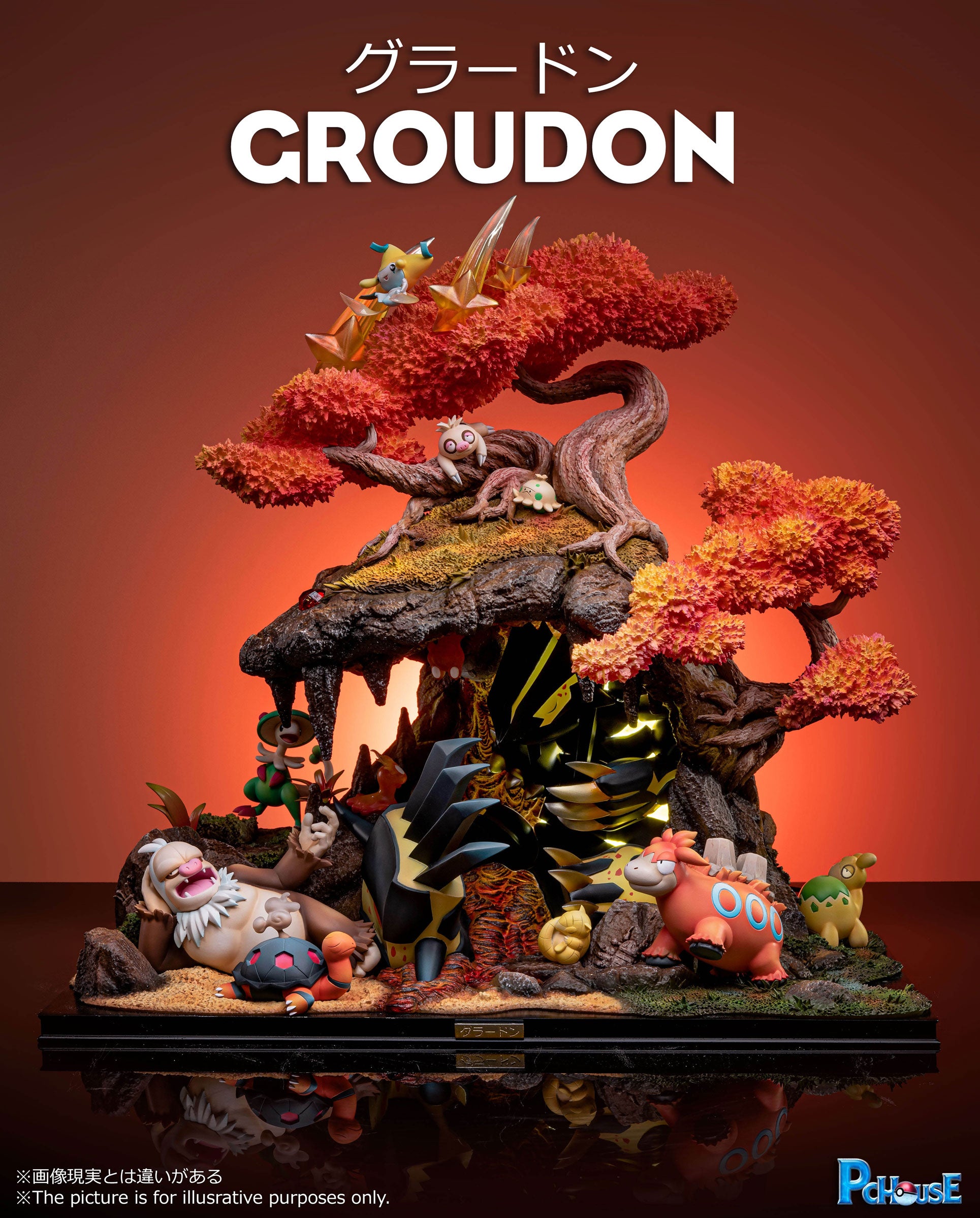Land Series Groudon Family - Pokemon Resin Statue - PCHouse Studios ...