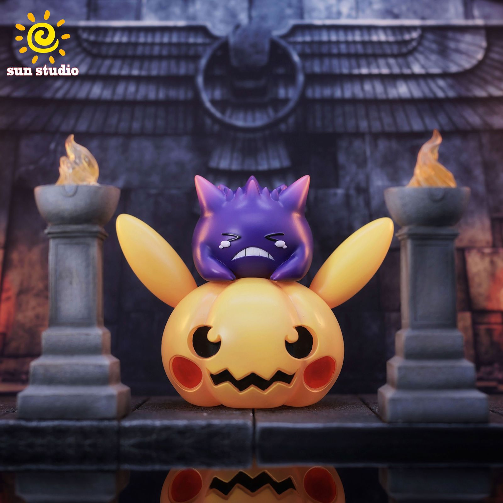 Crying Gengar & Happy Gengar & Vampire Gengar - Pokemon Statue - sun ...