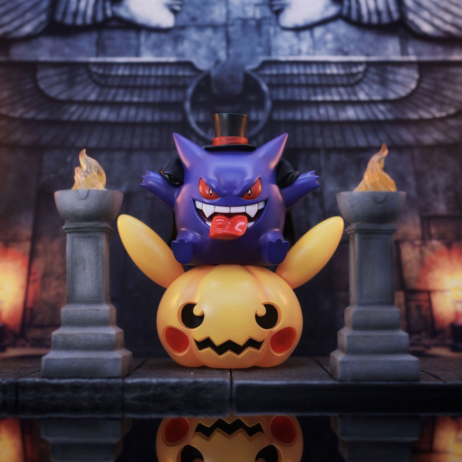 Crying Gengar & Happy Gengar & Vampire Gengar - Pokemon Statue - sun ...